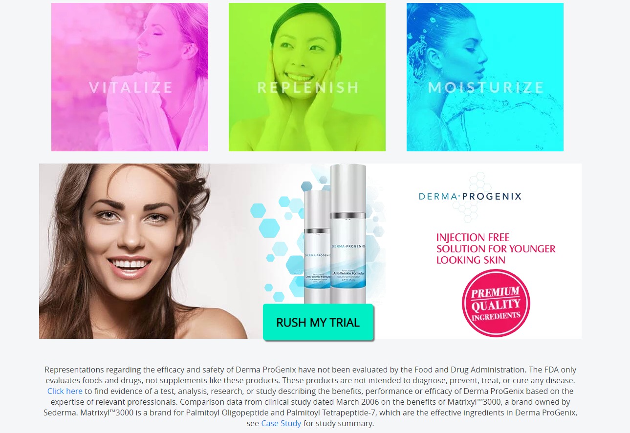 Derma Vaniella - Derma Progenix Anti-Aging Serum & Facial Moisturizer ...