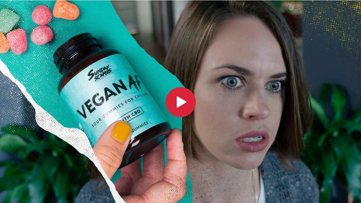 Sunday Scaries CBD Vegan Gummies are taken daily to relieve stress - My ...