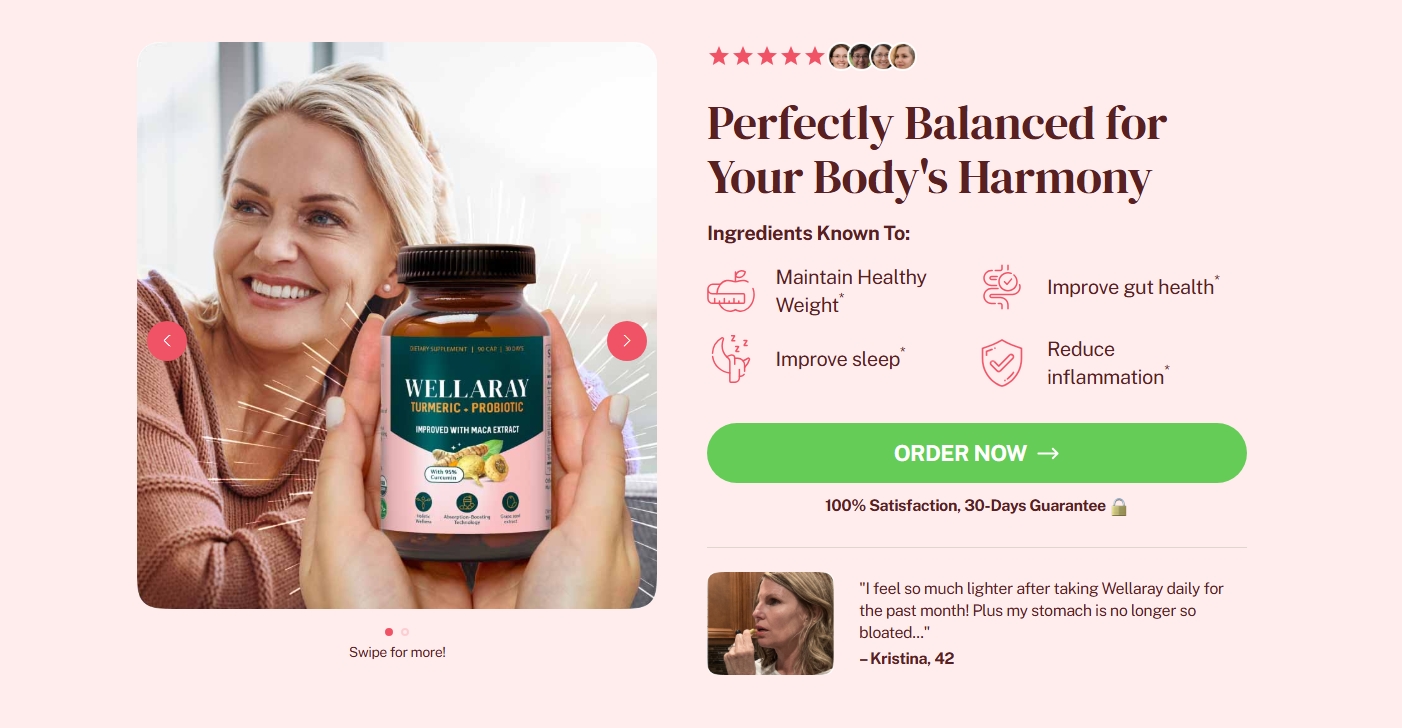 Wellaray Perfectly Balanced for Your Body's Harmony - My Nutra Way